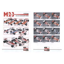 McLaren M23 All possible versions 1976/1977/1978 1/20