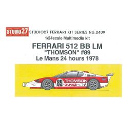 Ferrari 512 BB #88 "Thomson" Le Mans 24 Hours 1978 1/24