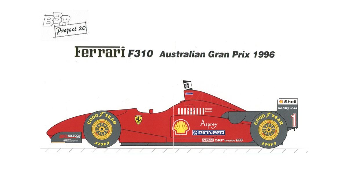 Ferrari F310 Australian Grand Prix 1996 1/20
